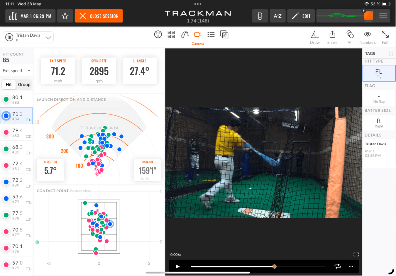 The Trackman Baseball Portable B1 unit