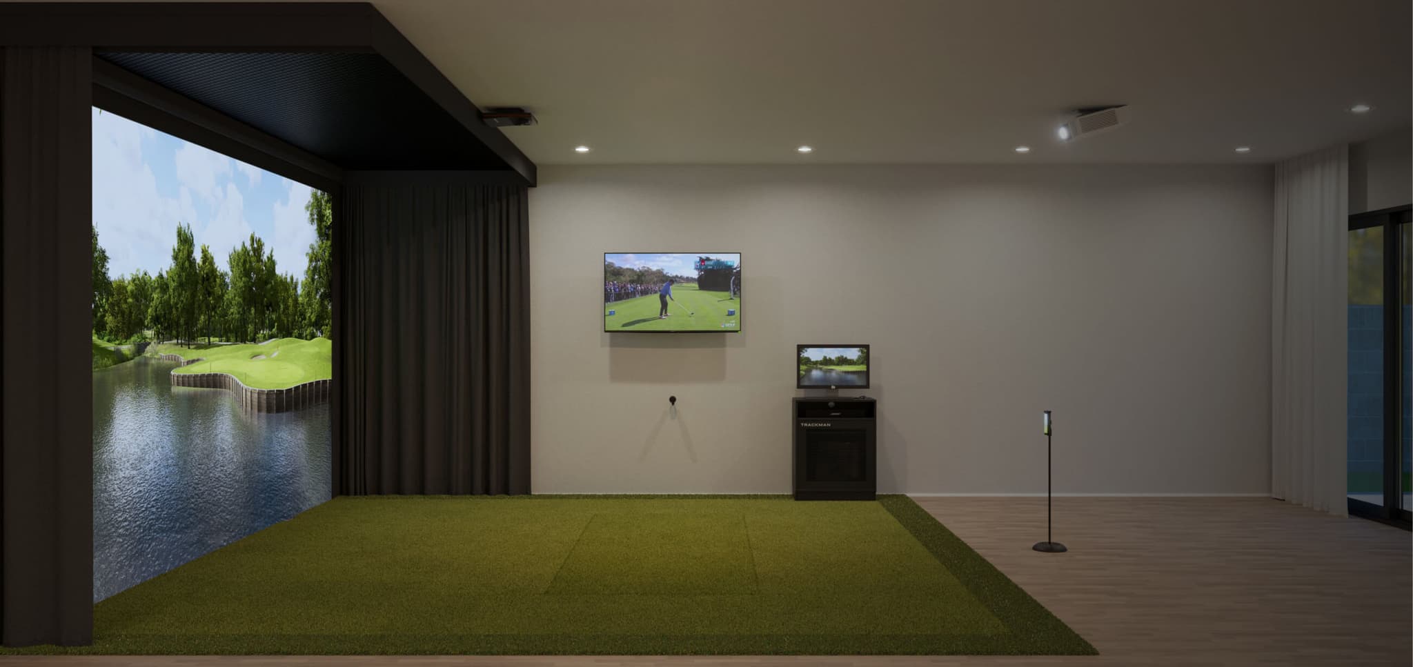 Custom Golf Simulator Build Outs | Home, Garage & Business Solutions